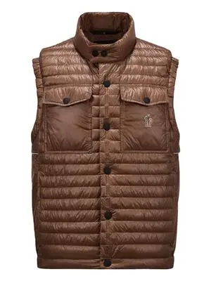 Moncler Ollon Down Gilet - Brown