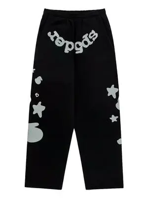 SP5DER Beluga Reflective Track Pants - Black