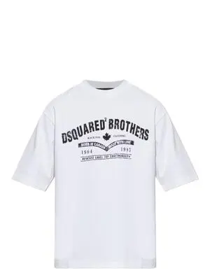 Dsquared2 Logo Printed Crewneck T-shirt - White