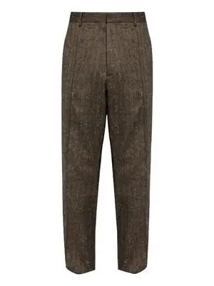 Dsquared2 Tailored Herringbone Trousers - Brown