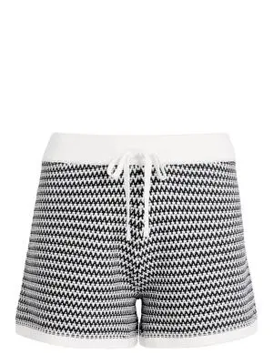 Varley Cotton Knitted Villiers Shorts - Grey