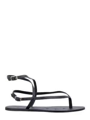 Manebí Buckle-fastening Leather Sandals - Black