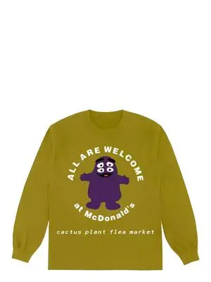 TRAVIS SCOTT X Cactus Plant Flea Market X Mcdonald's Grimace Long-sleeve T-shirt - Green