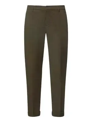 DONDUP Gaubert Slim-fit Turn-up Chino Trousers Green