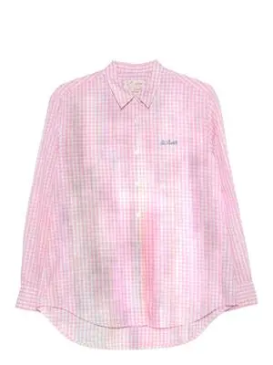 MC2 SAINT BARTH MC2 Saint Barth Brigitte Gingham Check Shirt Pink