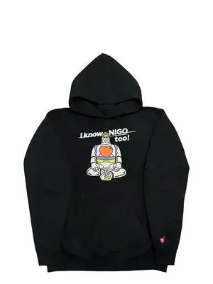 HUMAN MADE X I Know Nigo Graphic-print Hoodie - Black