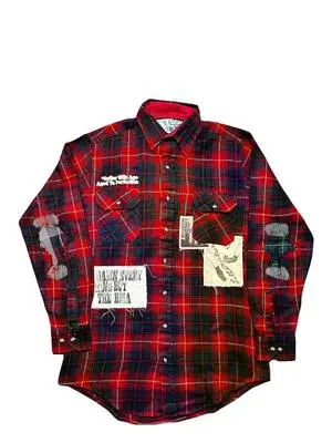 BETTER WITH AGE Muir Repair Flannel Shirt - Red