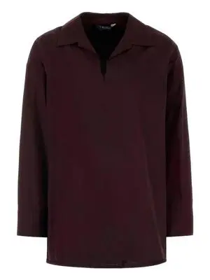 Max Mara Cristel Poplin Blouse - Red