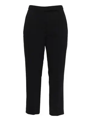 Theory Cropped Slim Fit Trousers - Black