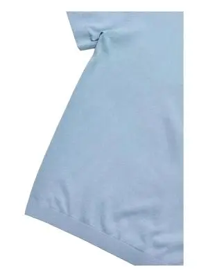 SELECTED Torino Knit T-shirt - Blue