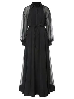 Ted Baker London Sheer Finish Maxi Dress - Black