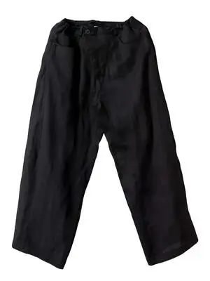 JAN JAN VAN ESSCHE Sheer Twill Wide-leg Trousers - Black