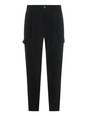 Herno Pleated Tapered Cargo Pants - Black
