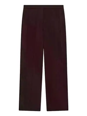 Another Tomorrow Graphic Stitch Relaxed Fit Trousers - Brown