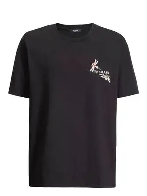 Balmain Embroidered Insect T-shirt - Black