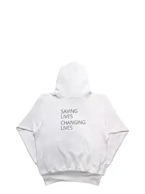 Balenciaga World Food Programme Logo Hoodie - Neutrals