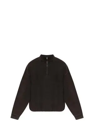 REPRESENT Turtleneck Zip-up Sweatshirt - Brown