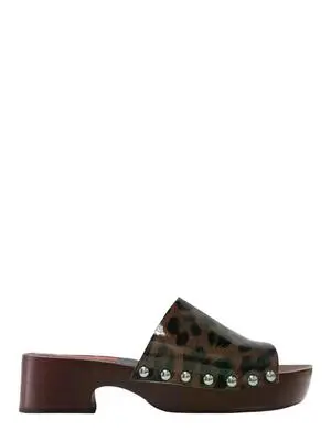 SIMONMILLER Rio Leopard-print Platform Sandals - Neutrals