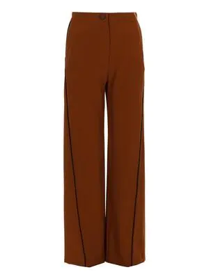 SE-TA Straight Leg Trousers - Brown