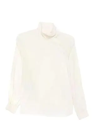 PSOPHIA Raglan-sleeve Cotton Blouse - Neutrals