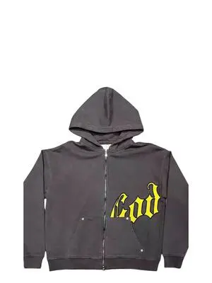 GODSPEED Og Logo V2 Zip-up Hoodie - Grey