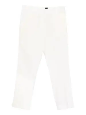 BOSS Tailored Linen Trousers - White