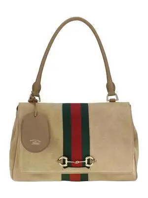 Gucci Gucci Medium Horsebit Tote Bag Neutrals