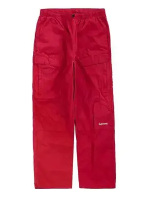 Supreme Logo-print Loose-fit Trousers - Red