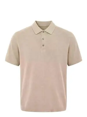 DIKTAT Short-sleeve Polo Shirt - Neutrals