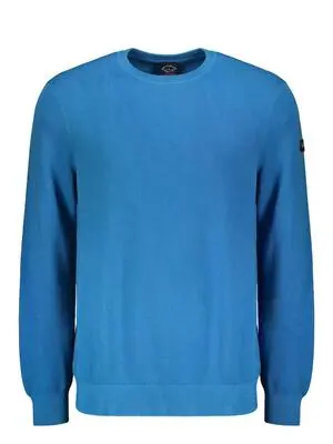 Paul & Shark Cotton Crew Neck Sweater - Blue