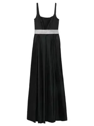 ALESSANDRO LEGORA Crystal-embellished Maxi Dress - Black