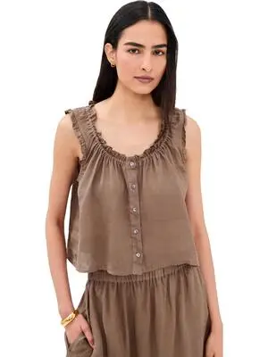 Velvet By Graham & Spencer Tana Blouse - Tree