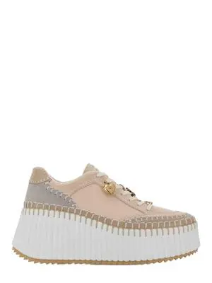 Chloé Nama Platform Sneakers - Pink