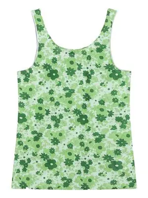 Miu Miu Miu Miu Floral Print Top Multicolor