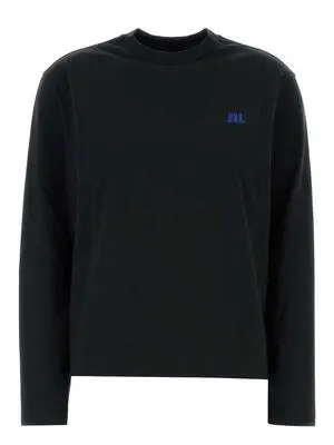 JIL SANDER JIL SANDER Long Sleeve Cotton T-Shirt Black