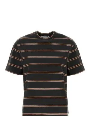 JIL SANDER Embroidered Cotton T-shirt - Multicolor