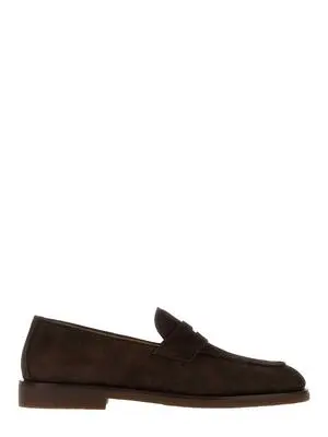 Brunello Cucinelli Suede Loafers - Brown