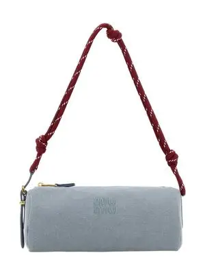 Miu Miu Light Gabardine Shoulder Bag - Blue