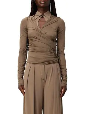 Max Mara Hazel Viscosa Top - Brown