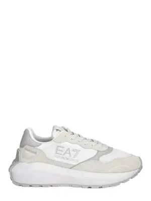 EA7 Panelled Logo Sneakers - Neutrals
