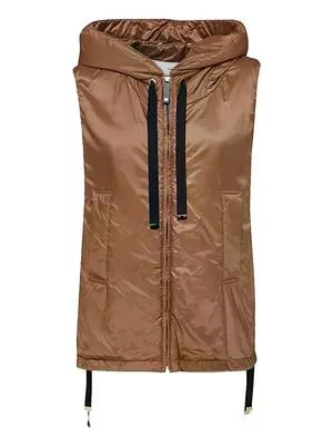 Max Mara The Cube Hooded Gilet - Brown