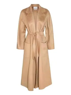 Max Mara Belted Notch-lapel Coat - Neutrals