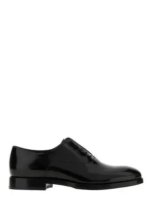 Brunello Cucinelli Leather Oxford Shoes - Black