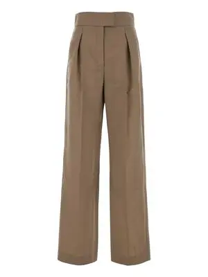 Valentino Garavani Cappuccino British Mohair Trousers - Brown