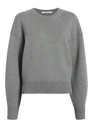 Another Tomorrow Cashmere Knit Sweater - Grey