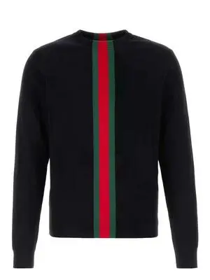 Gucci Web-stripe Sweater - Black