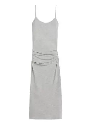 TOTEME Toteme Mélange Slip Midi Dress Grey