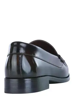 ALOHAS Rivet Leather Loafers - Brown