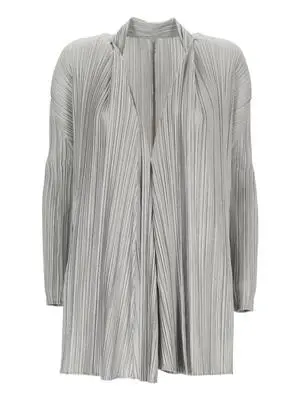 Issey Miyake Plissé Effect Sweatshirt - Grey