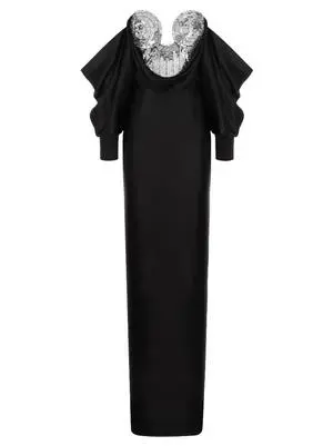 CRISTINA SAVULESCU The Warrior Sequin-embellished Gown - Black